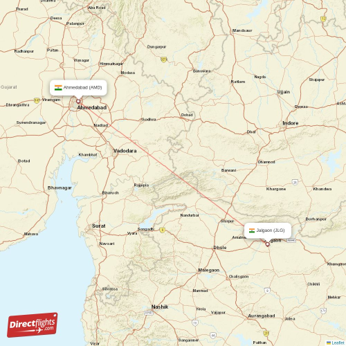 Direct flights from Ahmedabad to Jalgaon (AMD-JLG) - Directflights.com