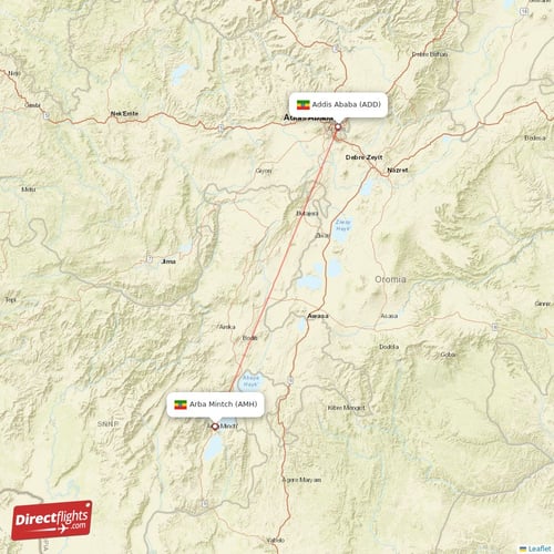 Direct flights from Addis Ababa - 114 destinations - ADD, Ethiopia ...