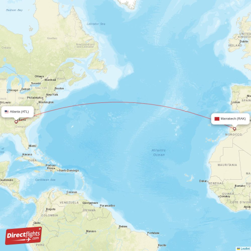 Direct flights from Atlanta to Marrakech (ATL-RAK) - Directflights.com