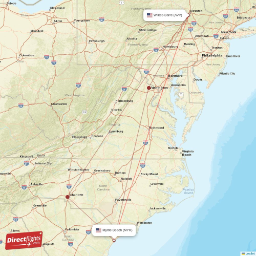 Direct flights from Wilkes-Barre to Myrtle Beach (AVP-MYR ...