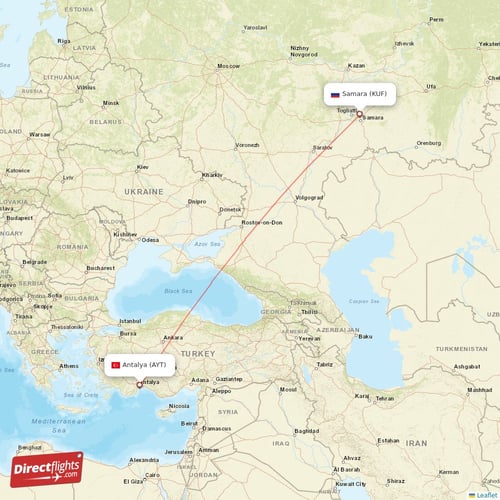 Direct flights from Antalya to Samara, AYT to KUF non-stop ...