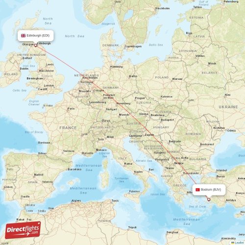 Direct flights from Bodrum to Edinburgh, BJV to EDI non-stop ...