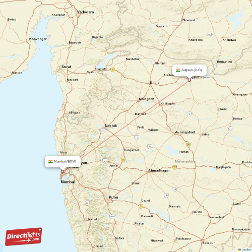Direct flights from Mumbai to Jalgaon (BOM-JLG) - Directflights.com