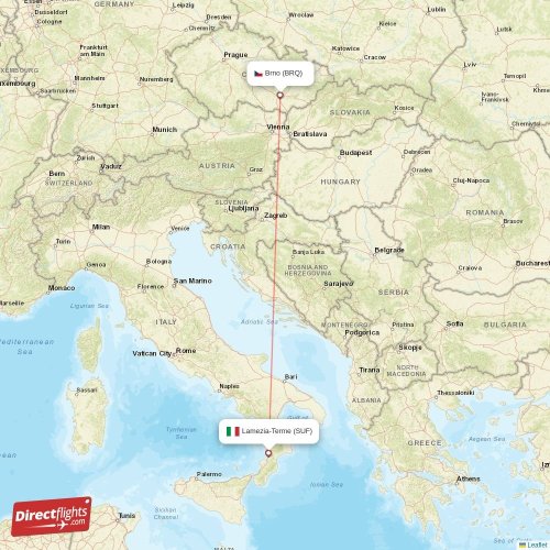 Direct flights from Brno to Lamezia-Terme, BRQ to SUF non-stop ...