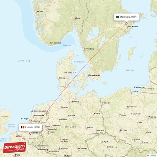 Direct flights from Brussels to Stockholm, BRU to ARN non-stop ...
