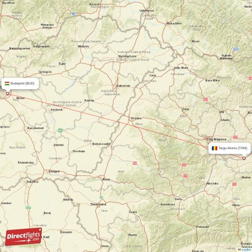 Direct flights from Budapest to Targu-Mures (BUD-TGM) - Directflights.com