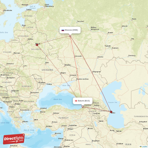 Direct flights from Batumi to Moscow, BUS to DME non-stop ...