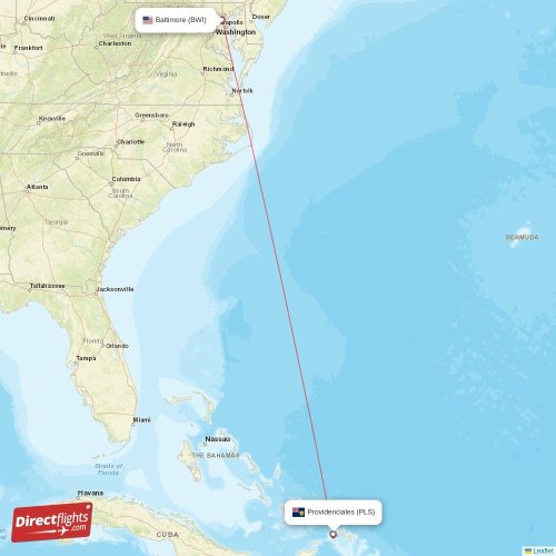 Direct flights from Baltimore to Providenciales, BWI to PLS non-stop ...