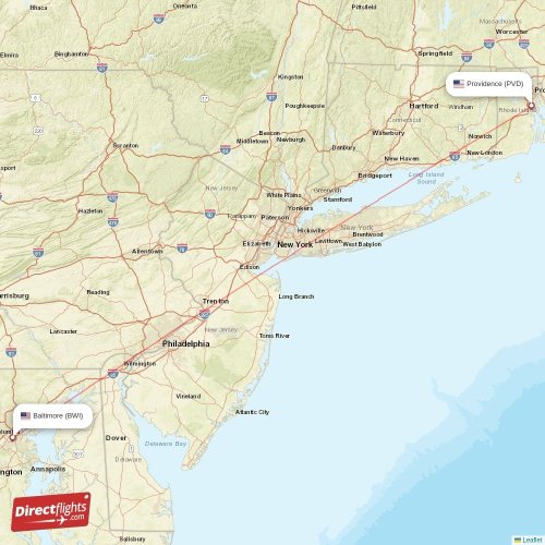 Direct flights from Baltimore to Providence, BWI to PVD non-stop ...
