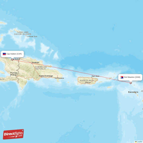 Direct flights from Cap Haitien to Sint Maarten (CAP-SXM ...