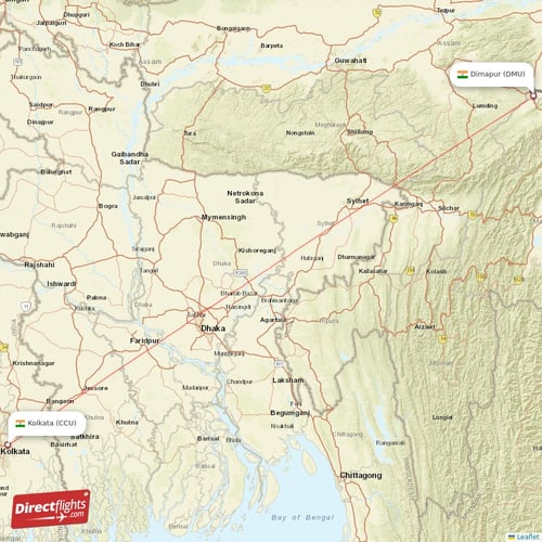 Direct flights from Kolkata to Dimapur, CCU to DMU non-stop ...