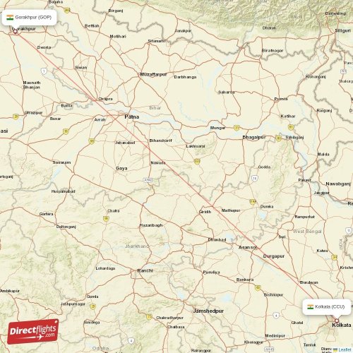Direct flights from Kolkata to Gorakhpur (CCU-GOP) - Directflights.com