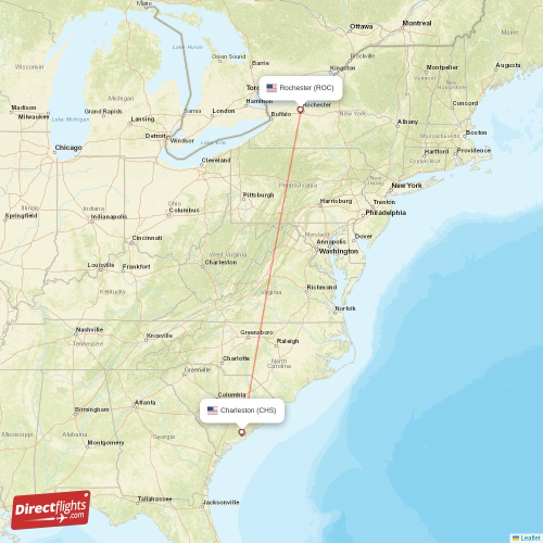 Direct flights from Charleston to Rochester, CHS to ROC non-stop ...