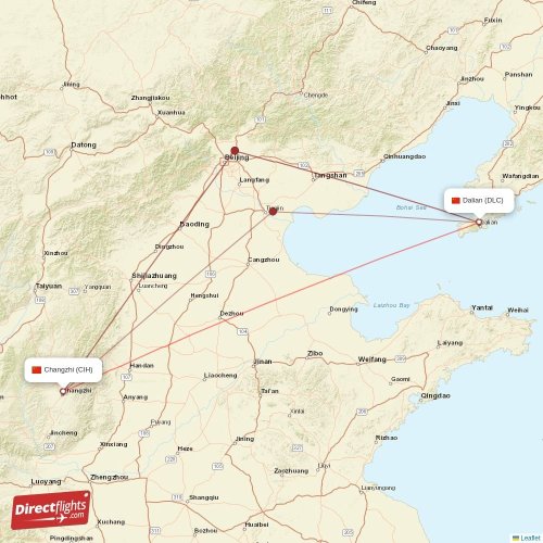 Direct flights from Changzhi to Dalian (CIH-DLC) - Directflights.com