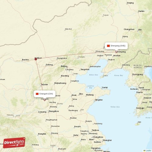 Direct flights from Changzhi to Shenyang, CIH to SHE non-stop ...