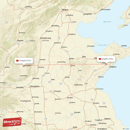 Direct flights from Changzhi to Qingdao (CIH-TAO) - Directflights.com