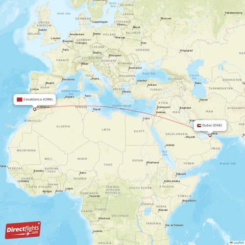 Direct flights from Casablanca to Dubai, CMN to DXB non-stop ...