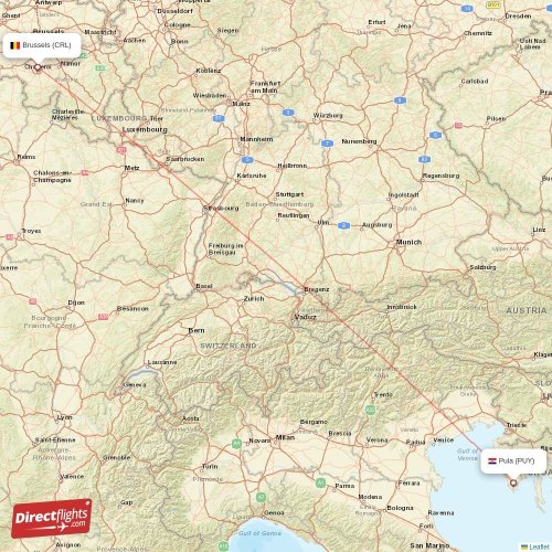 Direct flights from Brussels to Pula, CRL to PUY non-stop ...