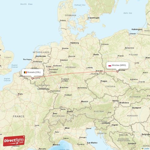 Direct flights from Brussels to Wroclaw, CRL to WRO non-stop ...