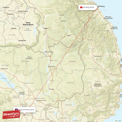 Direct flights from Da Nang to Phnom Penh (DAD-KTI) - Directflights.com