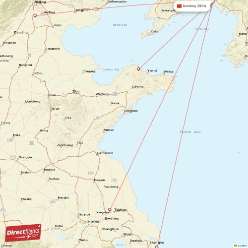 Direct flights to Dandong - DDG, China - Directflights.com