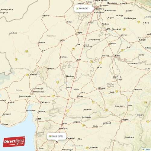 Direct flights from Delhi to Shirdi (DEL-SAG) - Directflights.com