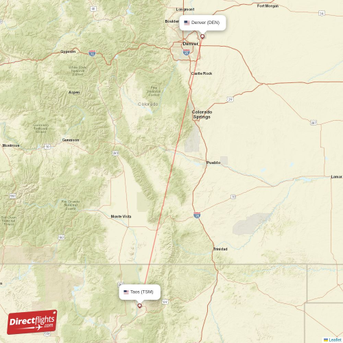 Direct flights from Denver to Taos (DEN-TSM) - Directflights.com