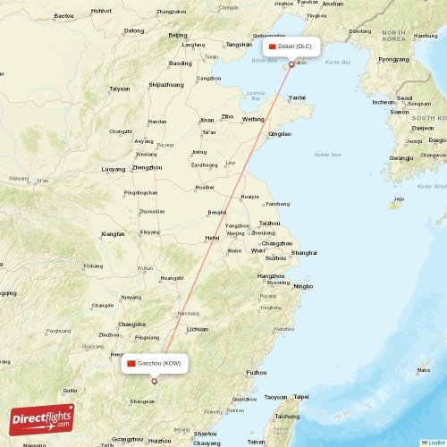 Direct flights from Dalian to Ganzhou, DLC to KOW non-stop ...