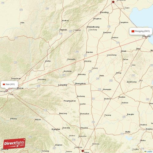 Direct flights from Dongying to Xian, DOY to XIY non-stop ...