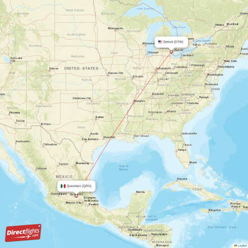 Direct flights from Detroit to Queretaro, DTW to QRO non-stop ...