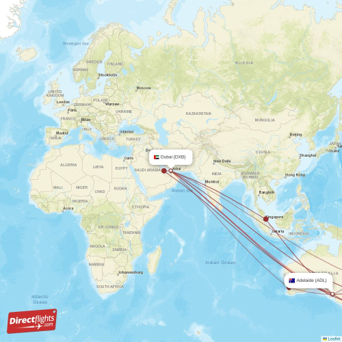 Direct flights from Dubai to Perth (DXB-PER) - Directflights.com