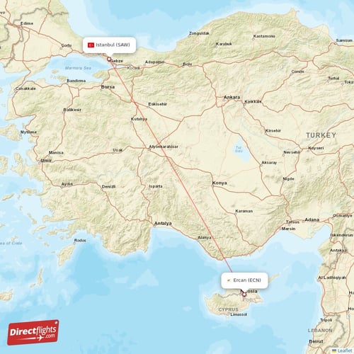 Direct flights from Ercan to Istanbul, ECN to SAW non-stop ...