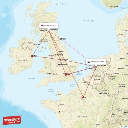 Direct flights from Edinburgh to Amsterdam, EDI to AMS non-stop ...