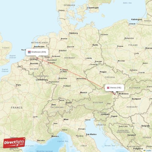 Direct flights from Eindhoven to Vienna (EIN-VIE) - Directflights.com
