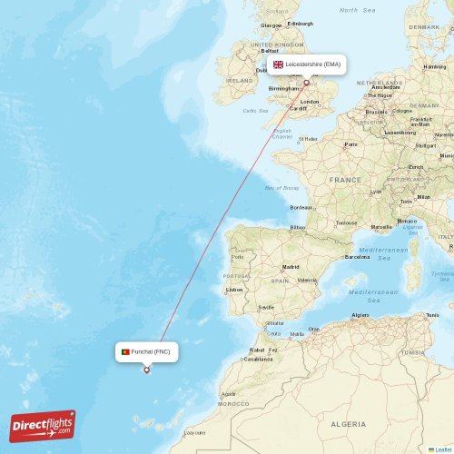 Direct flights from Leicestershire to Funchal (EMA-FNC) - Directflights.com