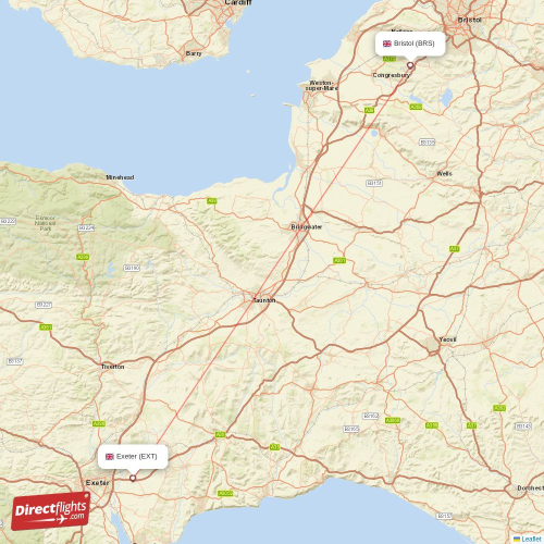 Direct flights from Exeter to Bristol (EXT-BRS) - Directflights.com