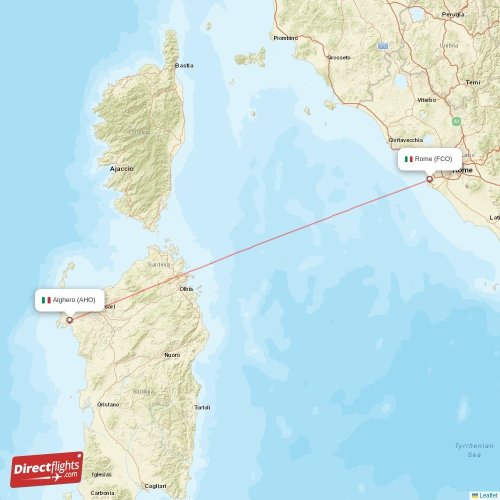 Direct flights from Rome to Catania, FCO to CTA non-stop ...