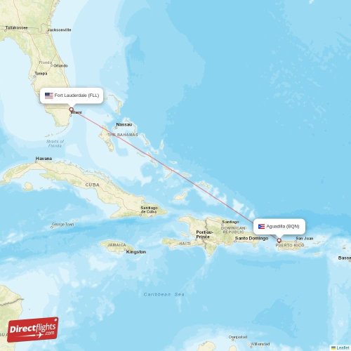 Direct flights from Fort Lauderdale to San Juan (FLL-SJU ...