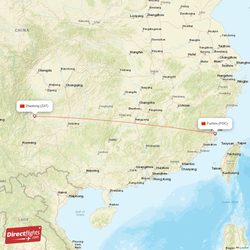 Direct flights from Fuzhou to Zhaotong, FOC to ZAT non-stop ...