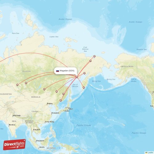 Direct flights from Magadan - 10 destinations - GDX, Russia ...