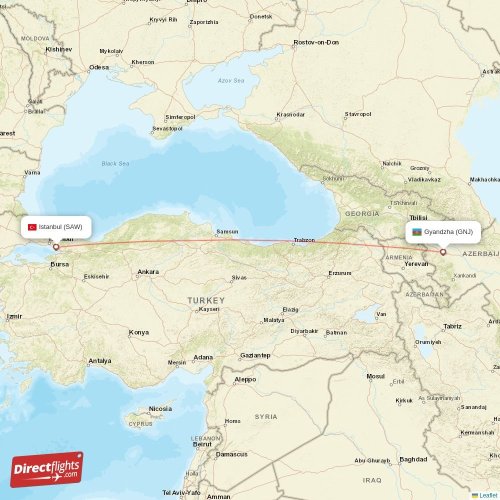 Direct flights from Gyandzha to Istanbul, GNJ to SAW non-stop ...