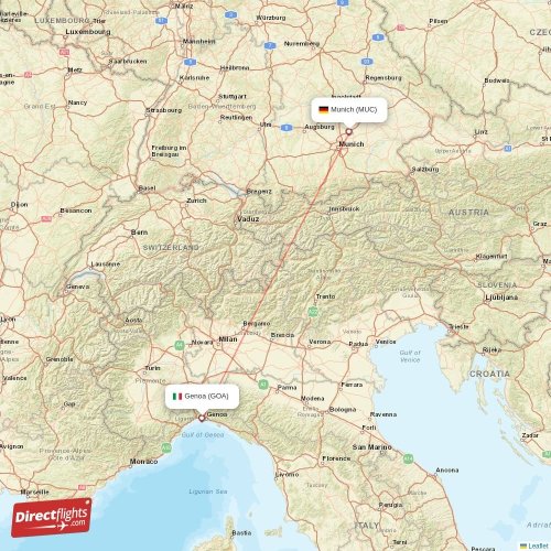 Direct flights from Genoa to Munich, GOA to MUC non-stop ...