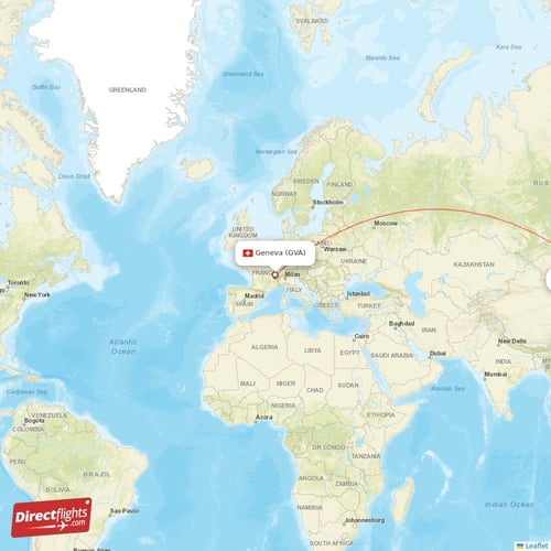 Direct flights from Geneva to Beijing (GVA-PEK) - Directflights.com