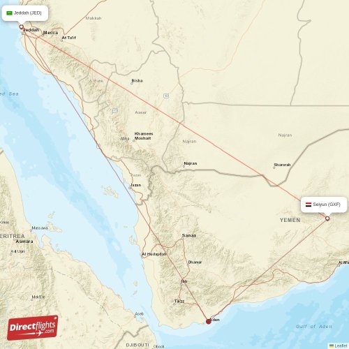 Direct flights from Seiyun to Jeddah, GXF to JED non-stop ...