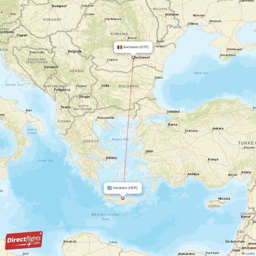 Direct flights from Heraklion to Bucharest, HER to OTP non-stop ...