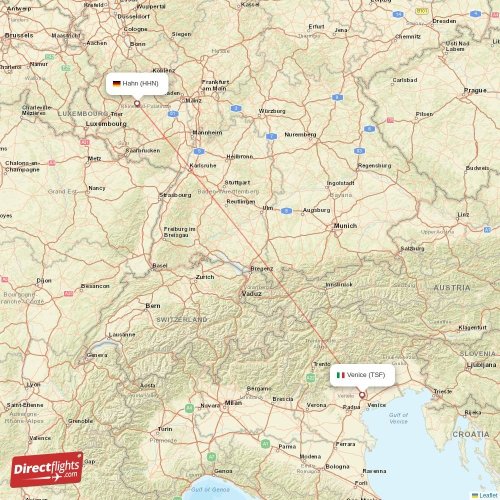 Direct flights from Hahn to Venice (HHN-TSF) - Directflights.com