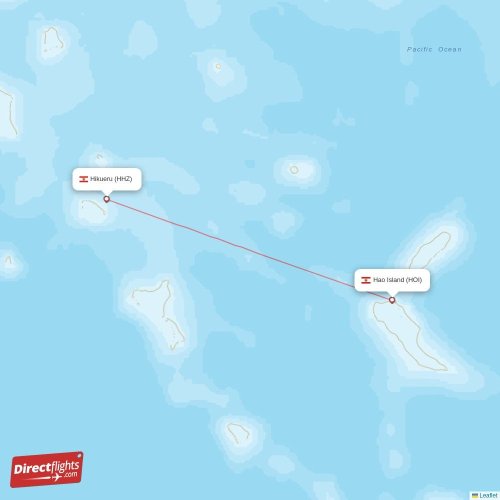 Direct flights to Hikueru - HHZ, French Polynesia - Directflights.com