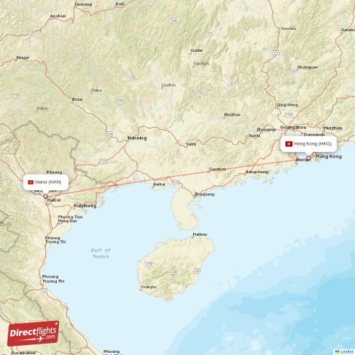 Direct flights from Hong Kong to Hanoi (HKG-HAN) - Directflights.com