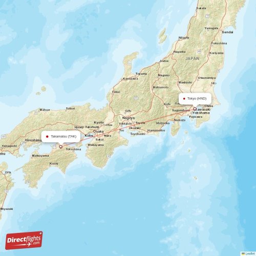 Direct flights from Tokyo to Takamatsu (HND-TAK) - Directflights.com