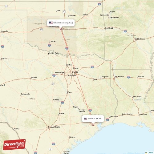 Direct flights from Houston to Oklahoma City, HOU to OKC non-stop ...